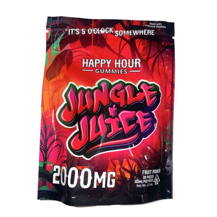 Happy Hour Gummies 2000MG Jungle Juice - Venice Buds Delivery - We ...